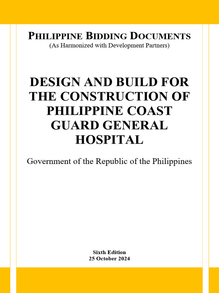 Philippine Coast Guard Hospital Bidding Guide | PDF | Currency ...