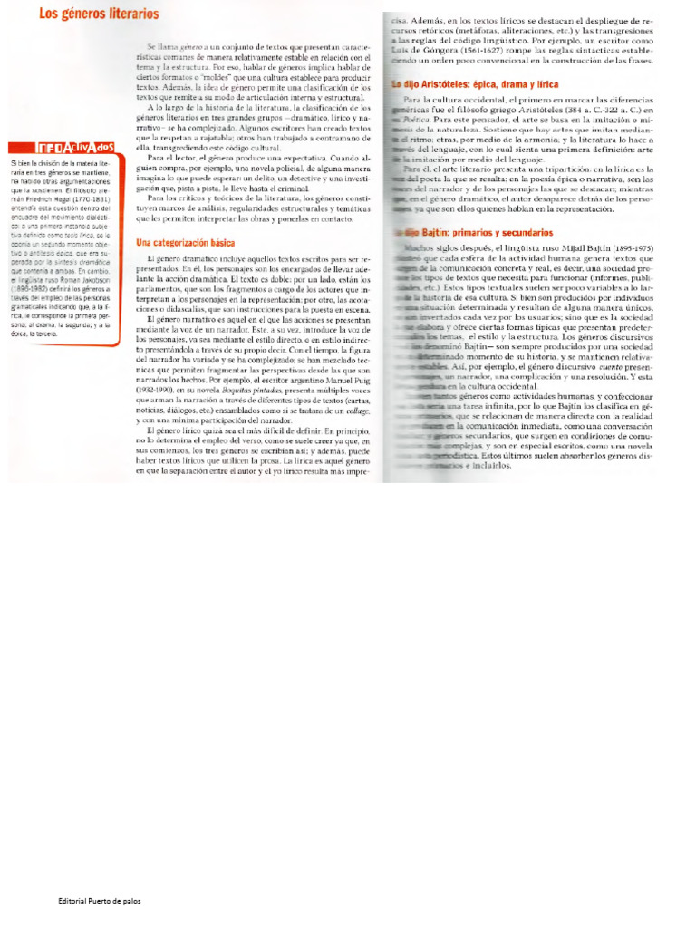 G-Neros Literarios. Puerto de Palos | PDF