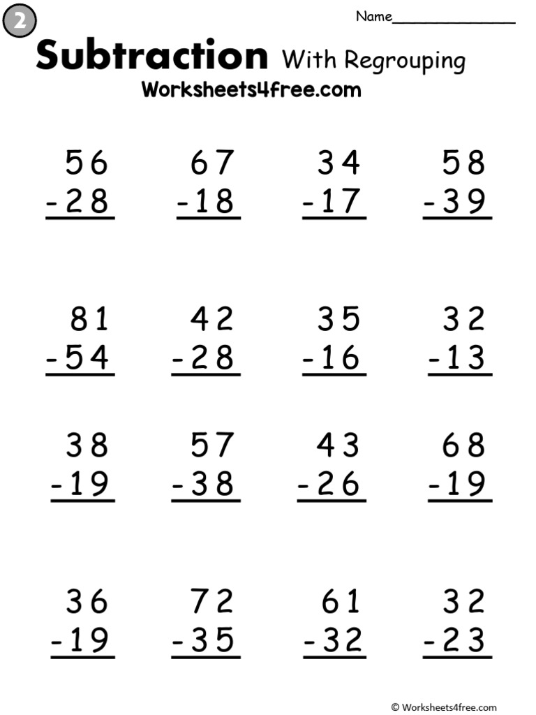 Subtraction 2 Digit Regrouping p24 Ac5jam | PDF