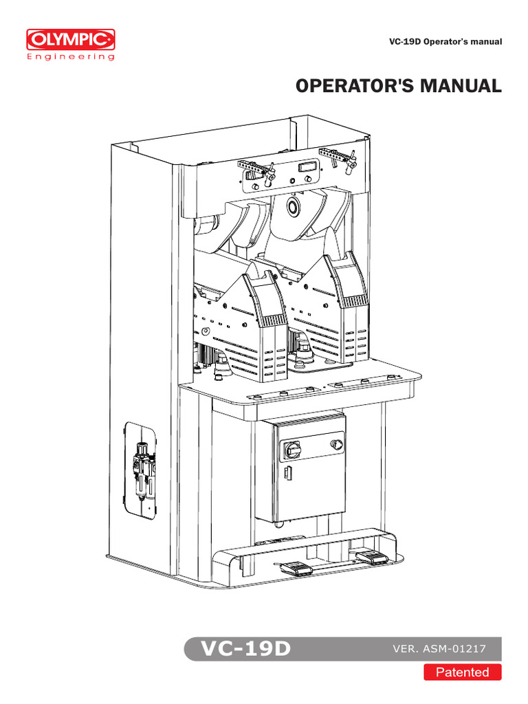 VC 19D Operation Manual G | PDF | Electrical Connector | Shoe