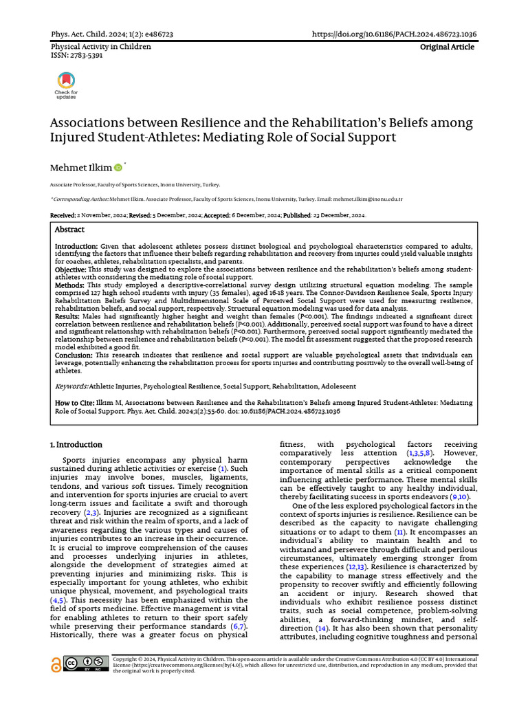 PACH Volume 1 Issue 2 Pages 55-60 | PDF | Psychological Resilience | Stress (Biology)