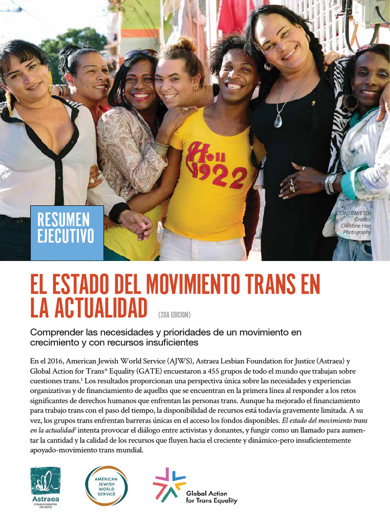 Estado del Movimiento Trans 2017 | PDF | Transgénero | Estudios LGBTQIA+