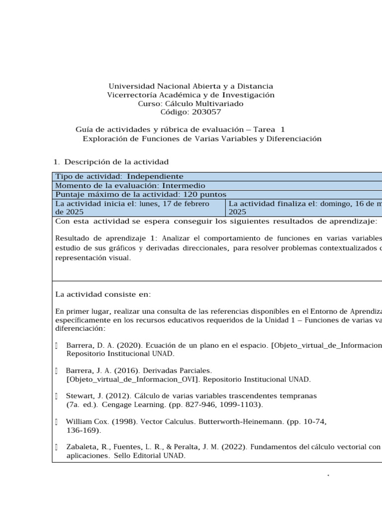 Tarea 1 - Exploración de Funciones de Varias Variables y Diferenciación | PDF | Curva | Degradado