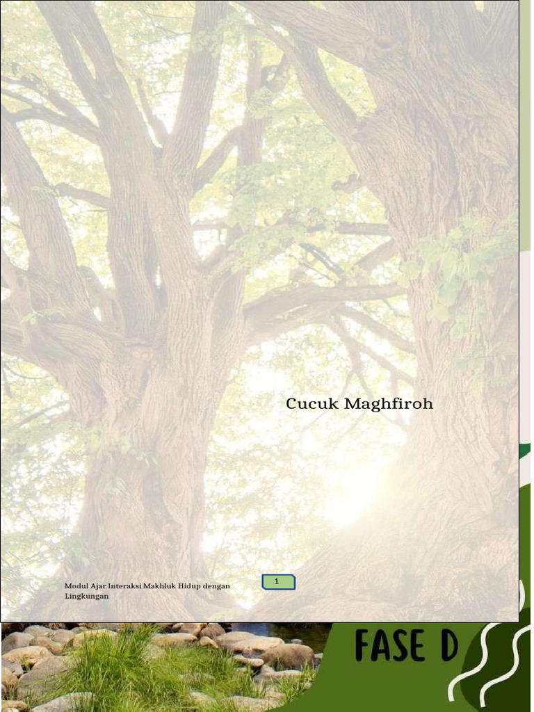 Modul Ajar Ilmu Pengetahuan Alam (IPA) - Modul Ajar Interaksi Makhluk Hidup Dengan Lingkungan ...