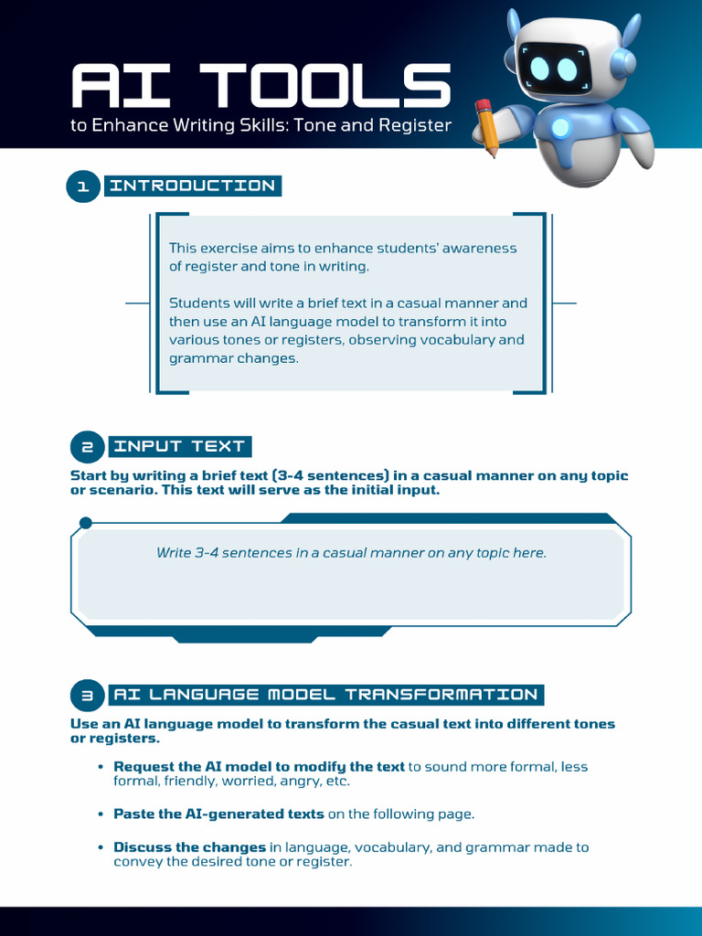Artificial Intelligence To Enhance Writing Skills Tone and Register ...