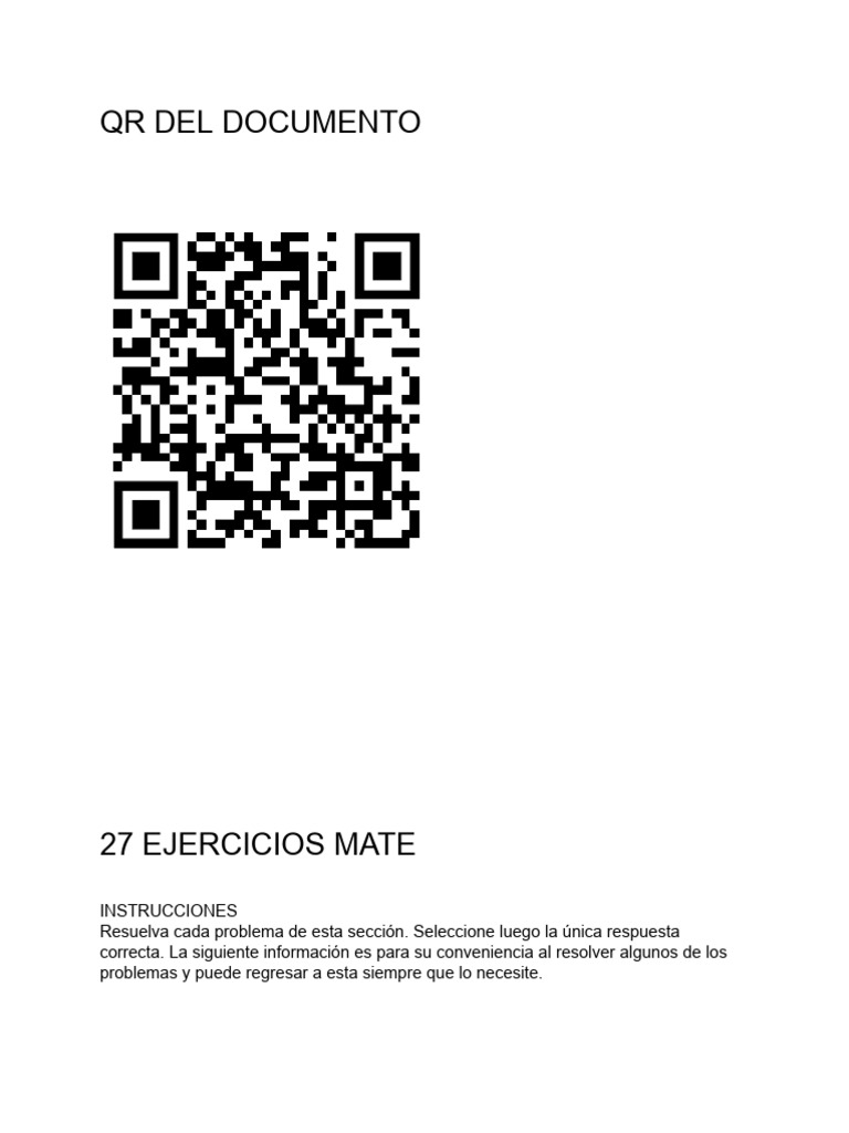 27 Ejercicios Mate.docx | PDF