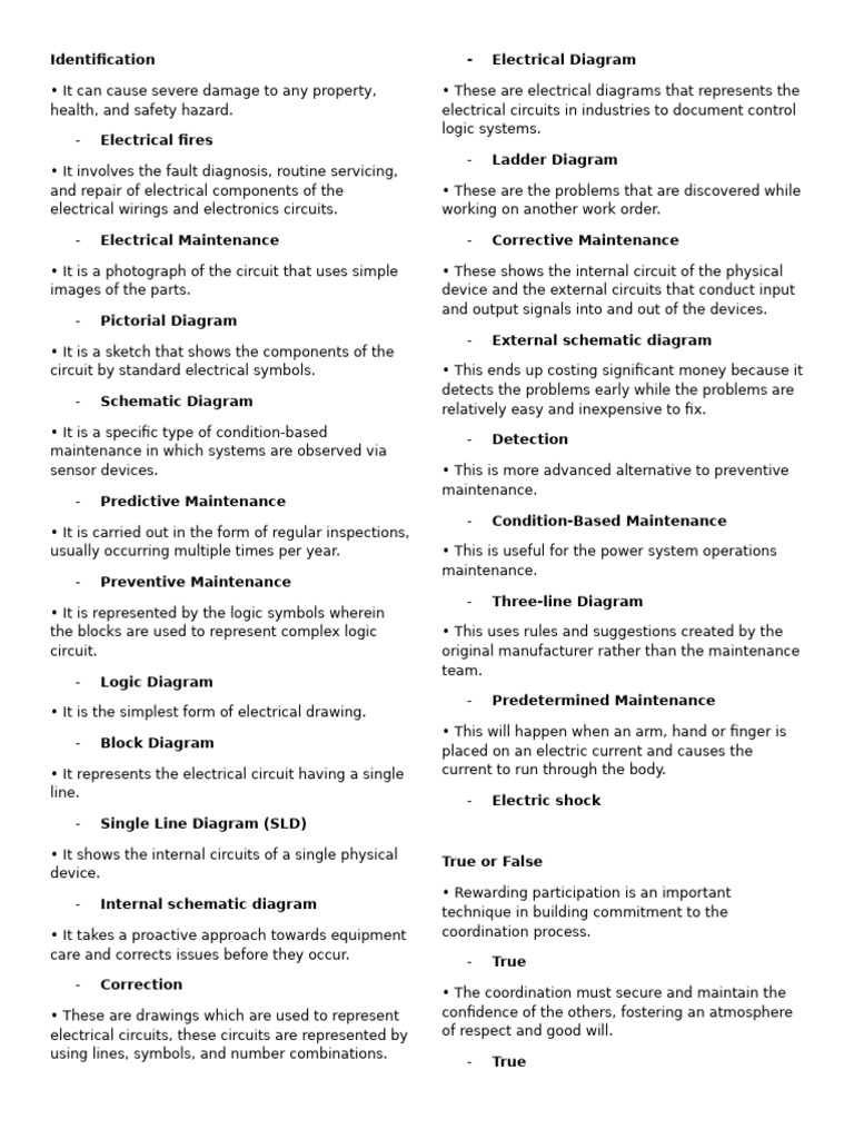 Electrical Maintenance and Diagrams Guide | PDF | Electronic Circuits ...