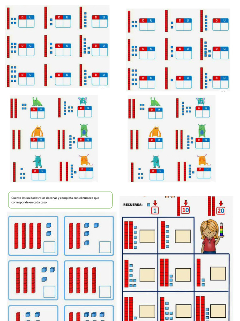 Guía de Unidades y Decenas | PDF