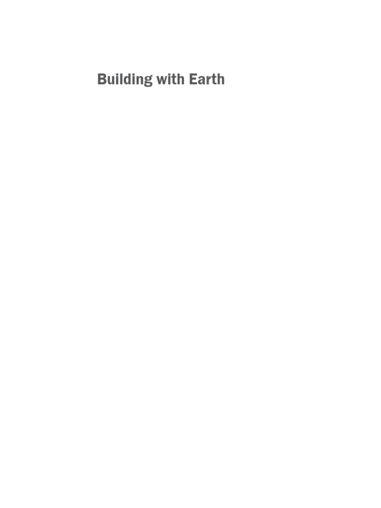 Sustainable Earth Architecture Guide | PDF | Humidity | Soil