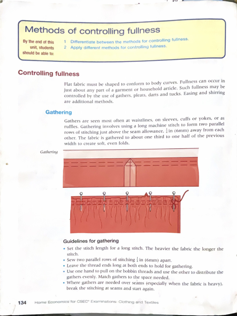 Methods of Controlling Fullness | PDF