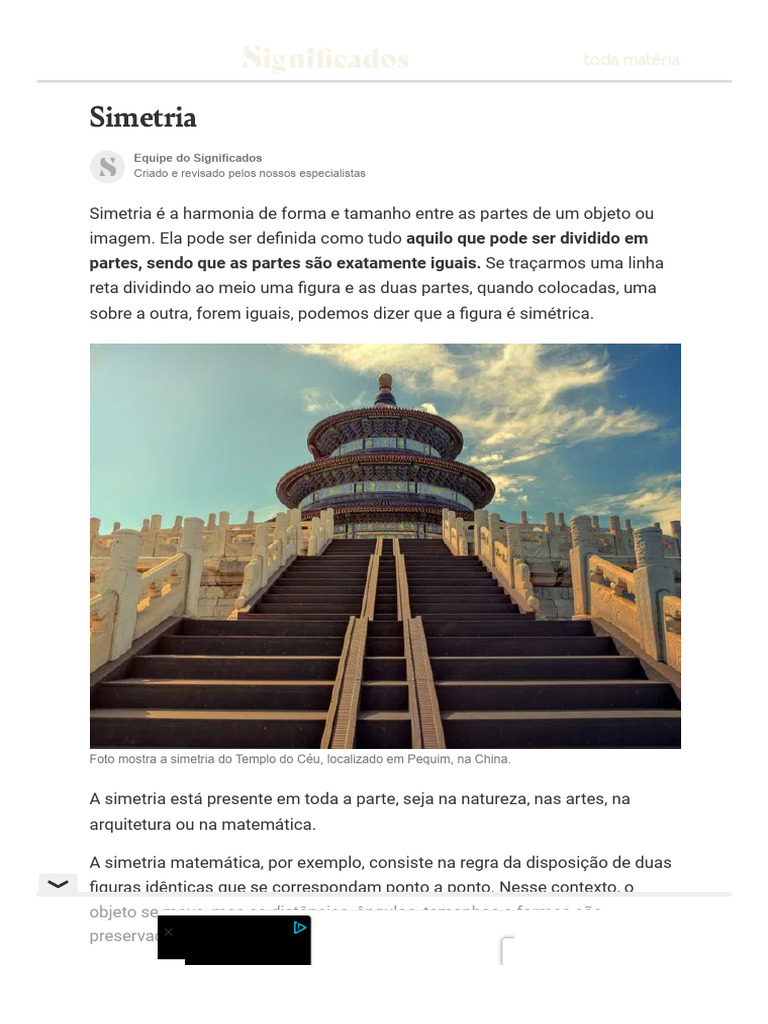 Tipos e Significado da Simetria | PDF | Simetria | Geometria