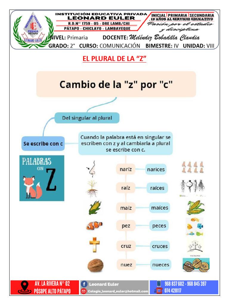 EL PLURAL DE LA Z | PDF