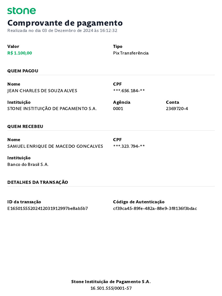 Comprovante Pix 3 | PDF