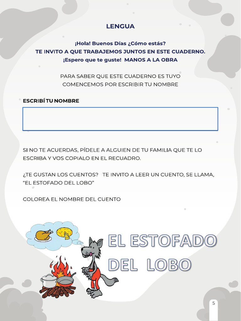 Practica Estofado Del Lobo | PDF