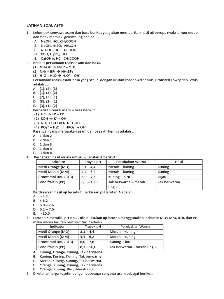 Latihan Soal Asts | PDF
