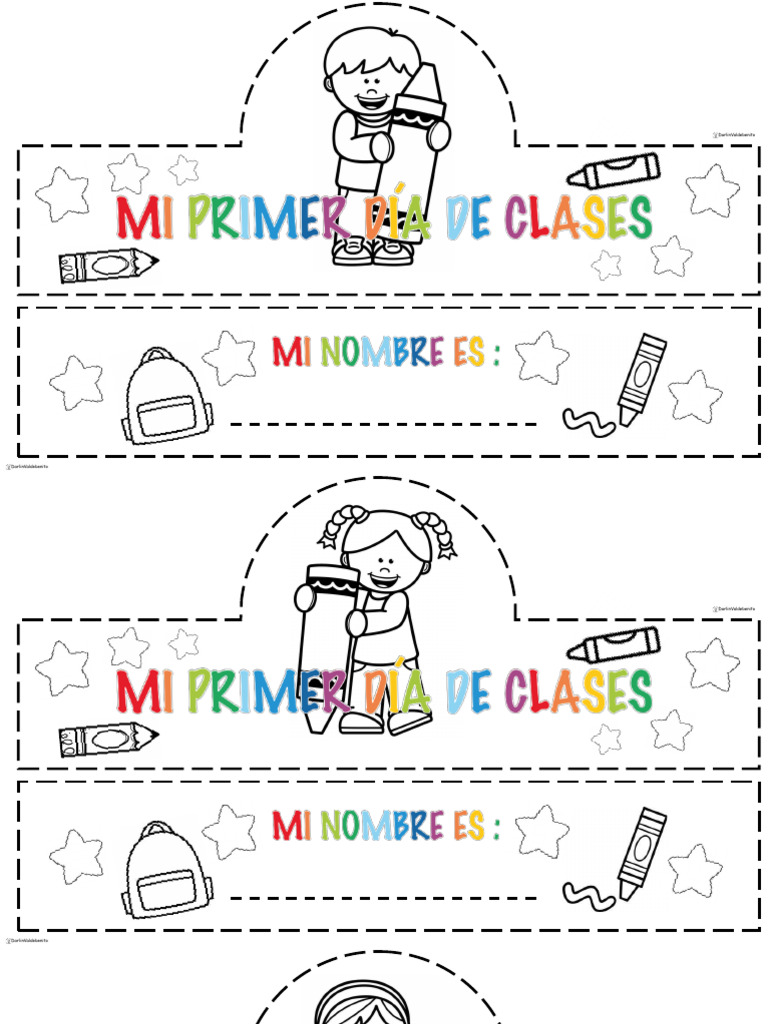 Corona Mi Primer Dia de Clases | PDF