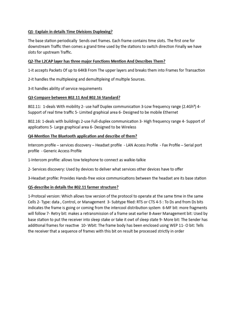 Networking Protocols and Standards Overview | PDF | Network Congestion ...