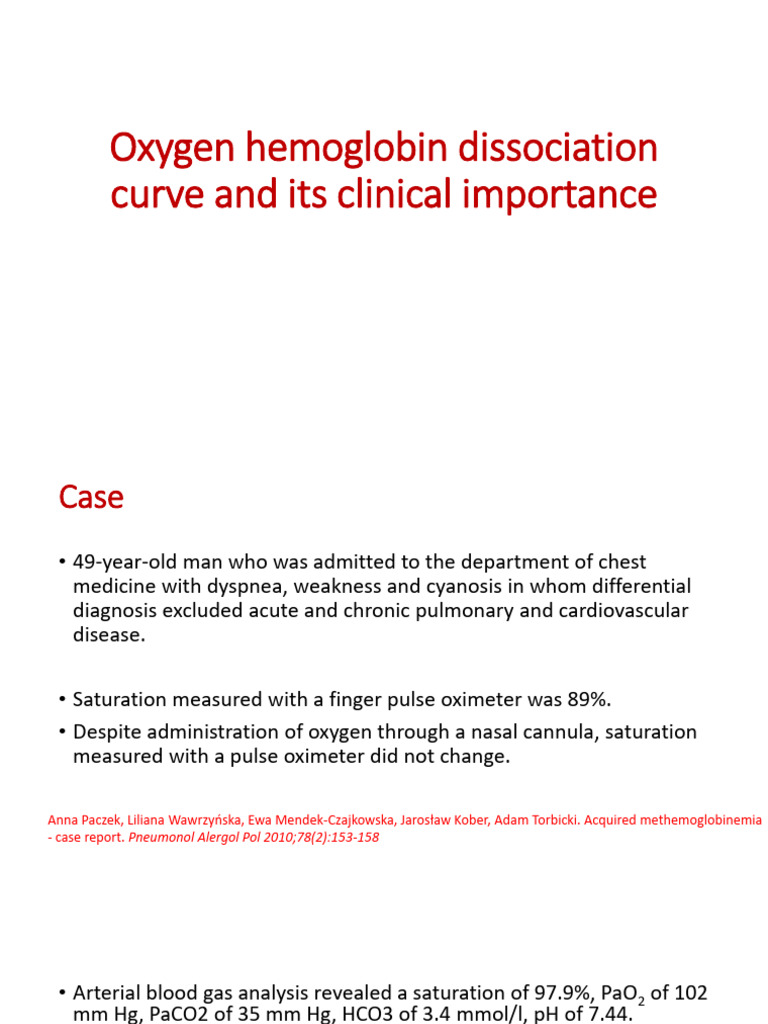 Oxygen Hemoglobin Dissociation Curve Explained | PDF | Hemoglobin ...