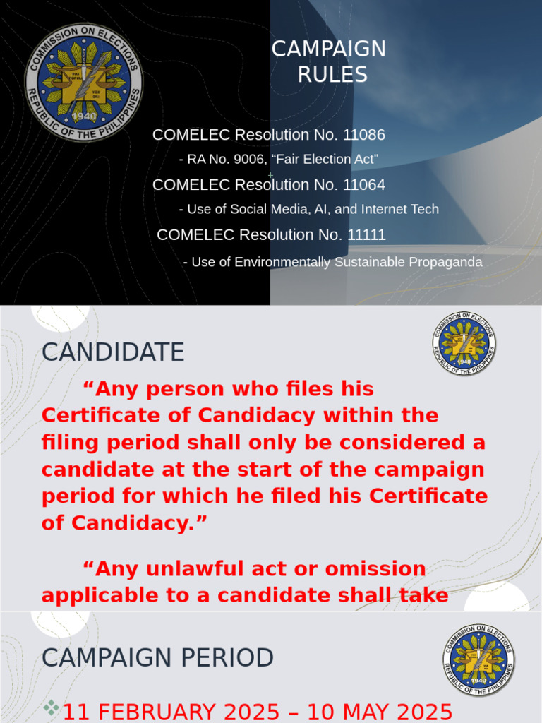 Fair Elections Act 2025 Nle | PDF | Commission On Elections ...