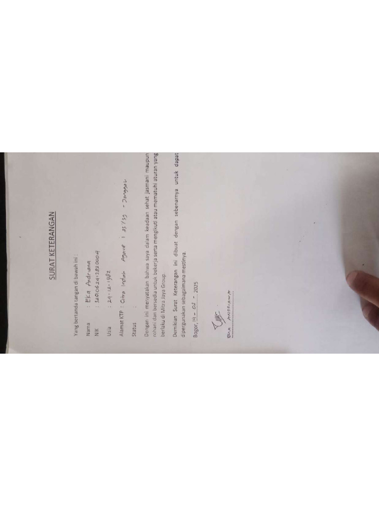 Form lamaran mitra - eka | PDF