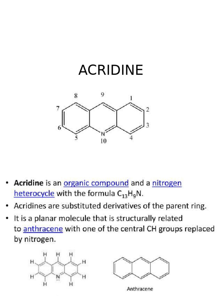 Acridine | PDF