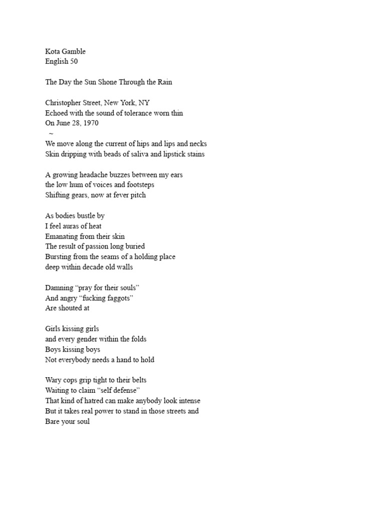 Documentary poem | PDF