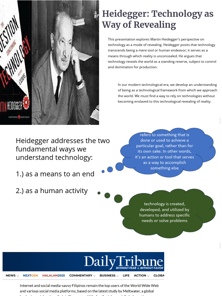 Heidegger's Technology as Revealing | PDF | Truth | Internet