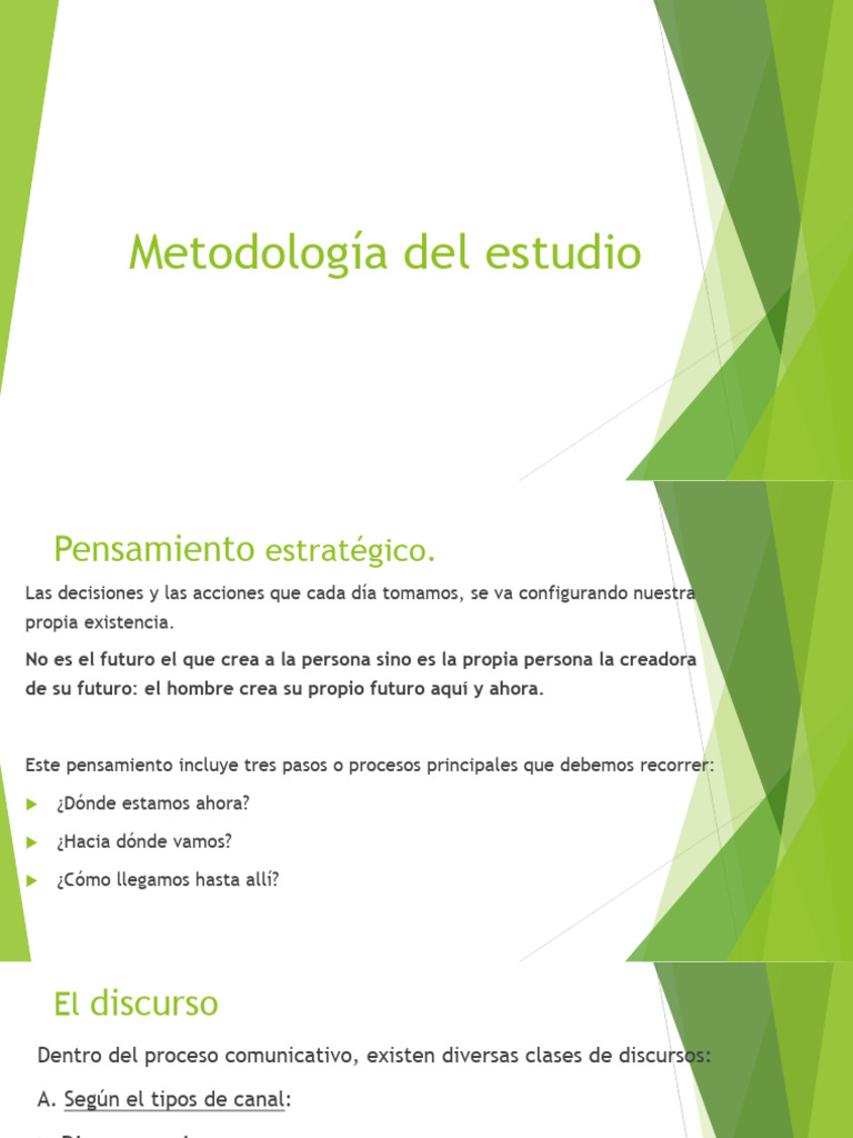 Metodología Del Estudio | PDF | Hablar en público | Comunicación