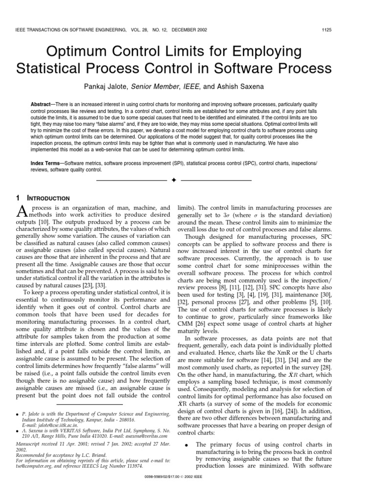 Control Limits | PDF | Computers | Technology & Engineering