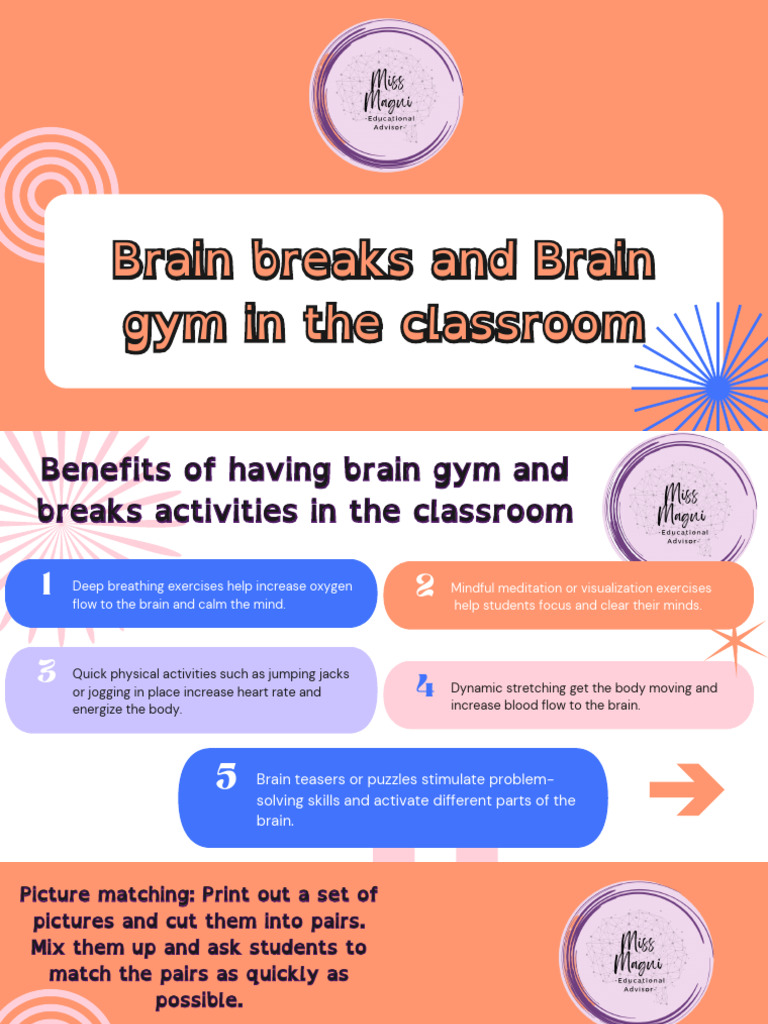 Brain gym and brain breaks | PDF | Breathing | Brain