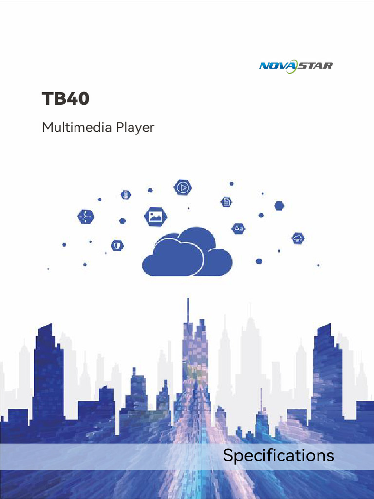 TB40 Multimedia Player Specs Overview | PDF | Hdmi | Wi Fi