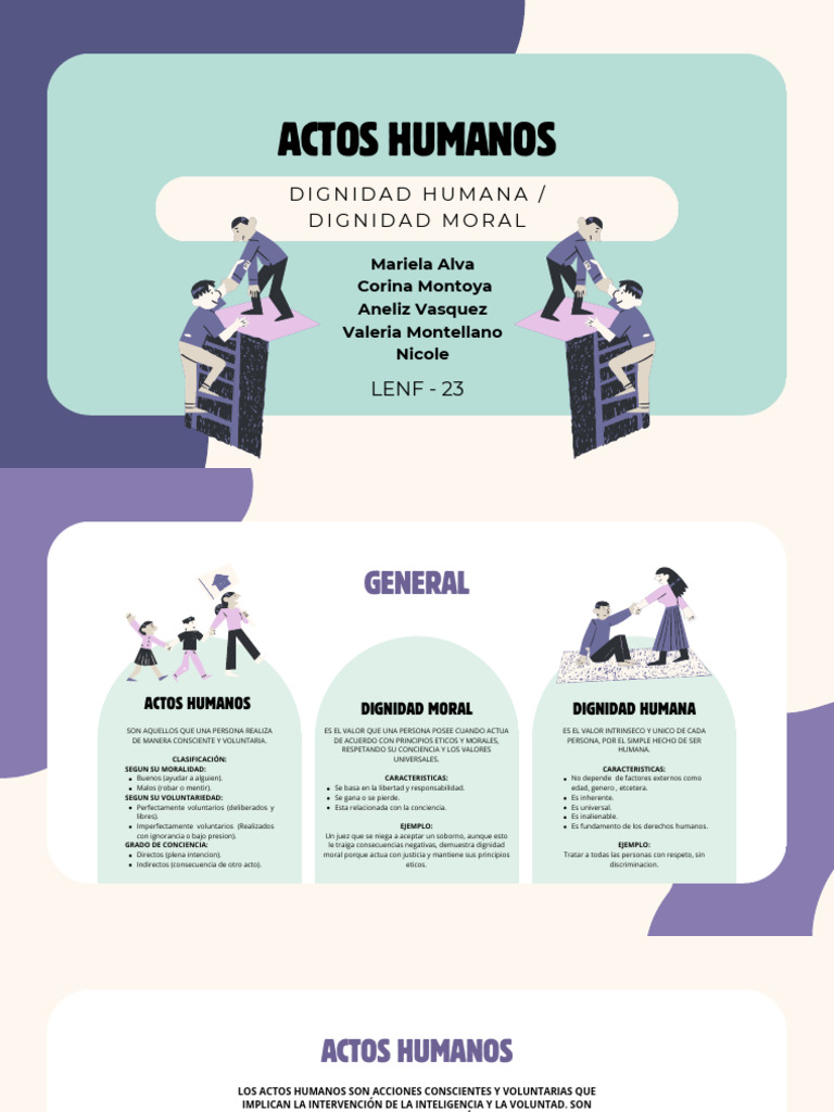Actos Humanos y Dignidad Moral | PDF | Moralidad | Dignidad