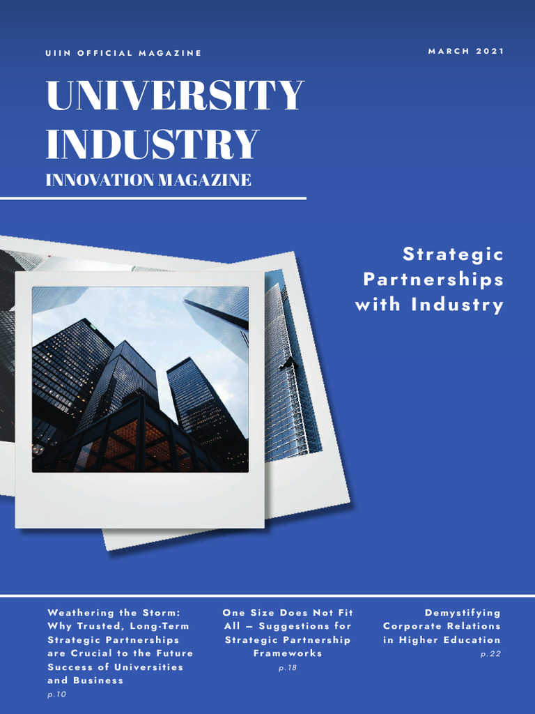 Strategic University-Industry Partnerships | PDF | Collaboration ...