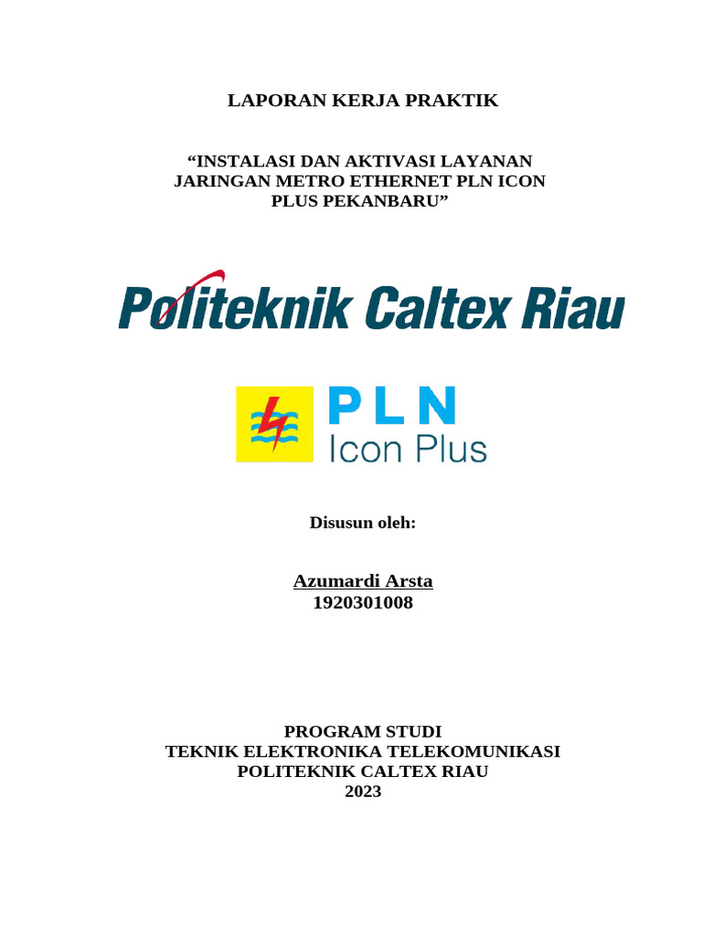 LAPORAN KERJA PRAKTIK | PDF