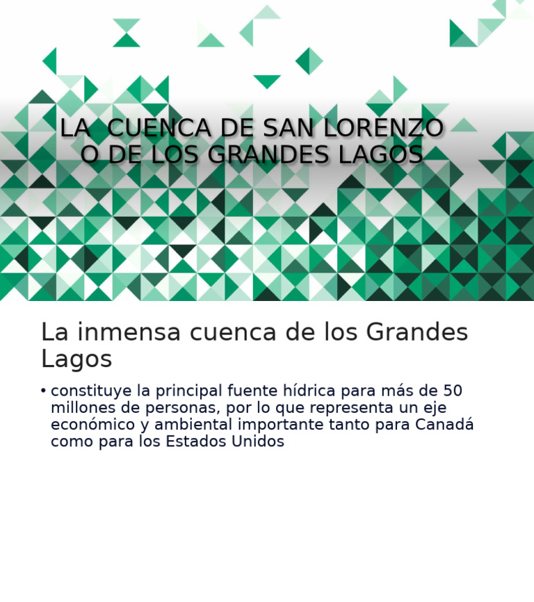 Cuenca de San Lorenzo y Grandes Lagos | PDF