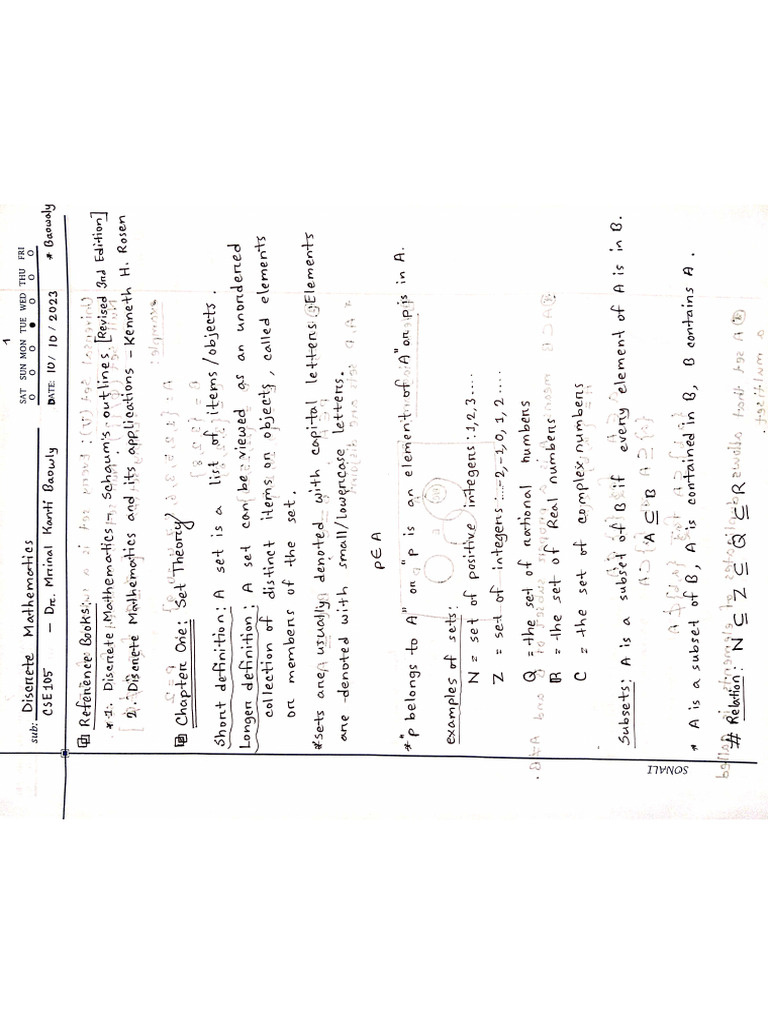 Discrete Mathematics (2.1) | PDF