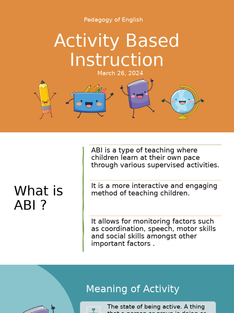 Understanding Activity Based Instruction | PDF | Learning | Motivational