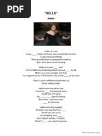 Adele Hello Lyrics | PDF
