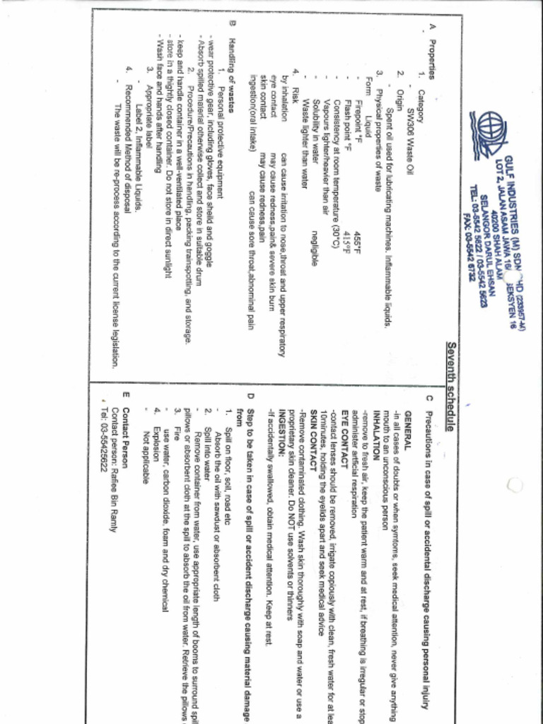 306 Waste Card | PDF