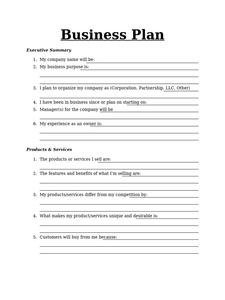 @business Plan Worksheet-Part 2 | PDF | Marketing | Business Process