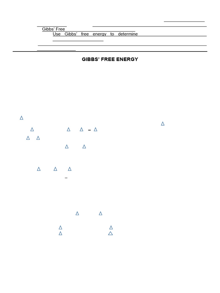 Q4 Week 1 LAS 3 Gibbs Free Energy | PDF