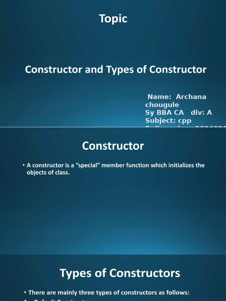 Name: Archana Chougule Sy Bba Ca Div: A Subject: CPP Roll Number: 2304026 | PDF