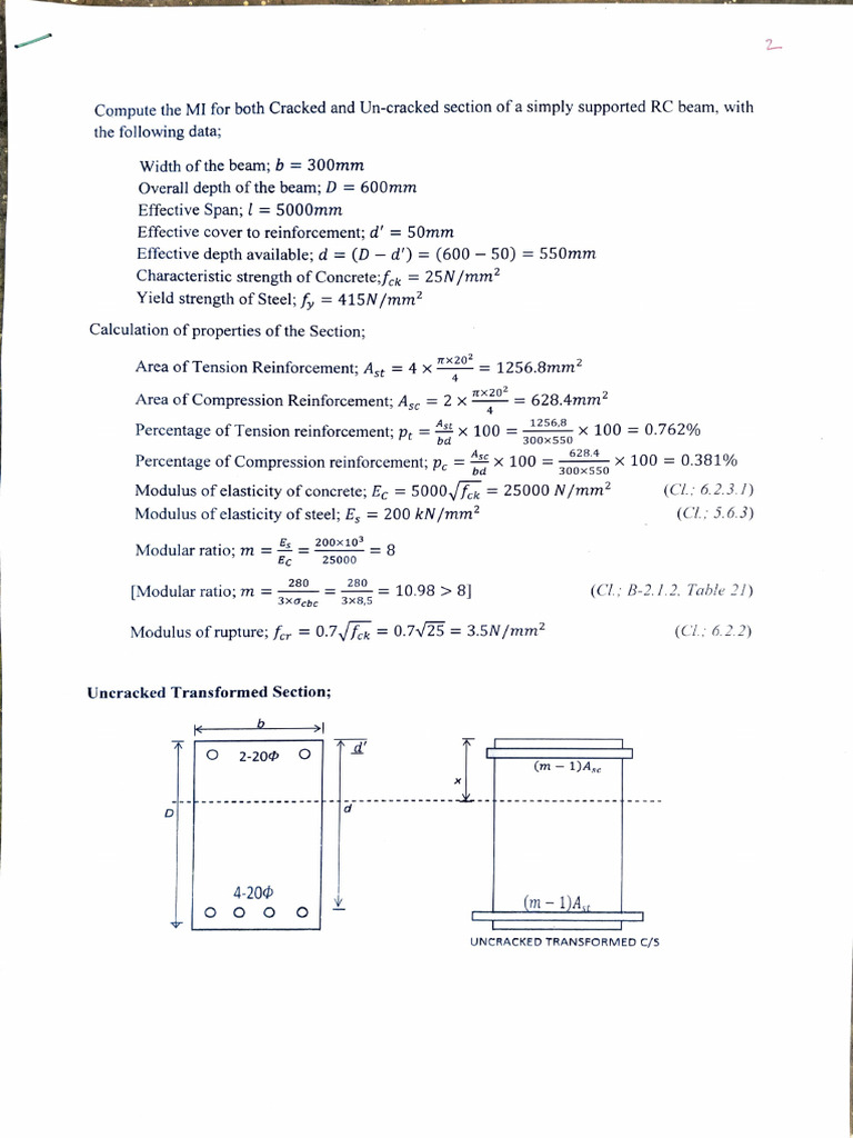 Adv RC Design - Deflection-2 Notes | PDF | Young's Modulus | Solid ...