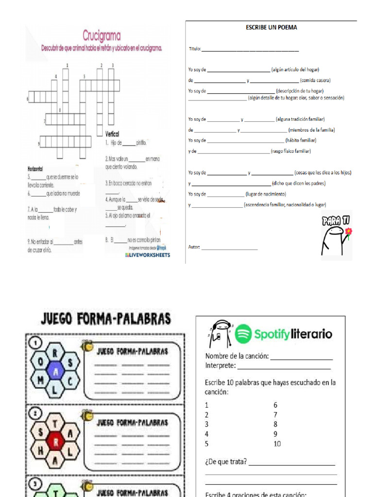 Escribe Un Poema | PDF