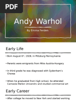 Sample Andy Warhol Worksheets | PDF | Andy Warhol | Paintings