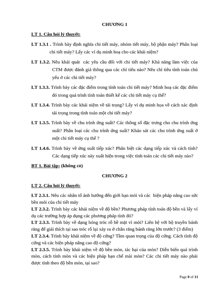 Ngan Hang Cau Hoi Chi Tiet May 150 Moi | PDF