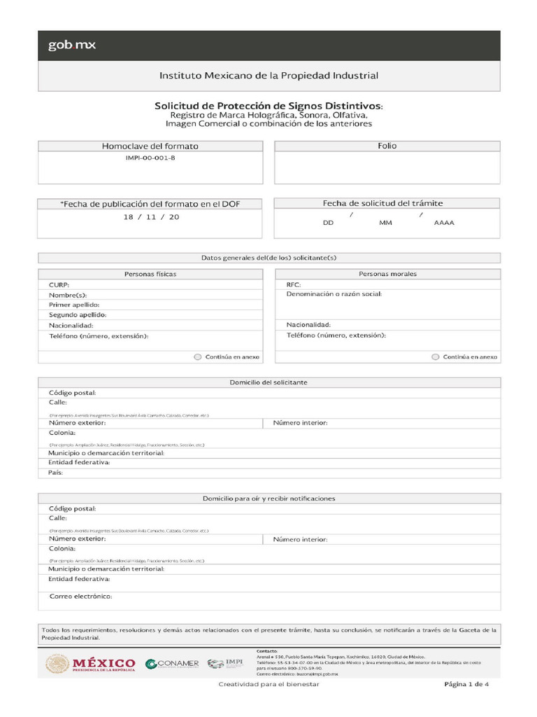 IMPI-00-001-B_2020 | PDF