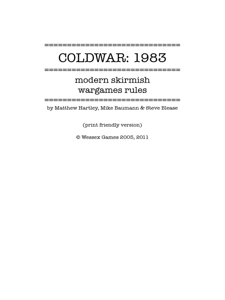 Wgpdf019 (Cold War 1983 PFV) | PDF | Platoon | Shell (Projectile)