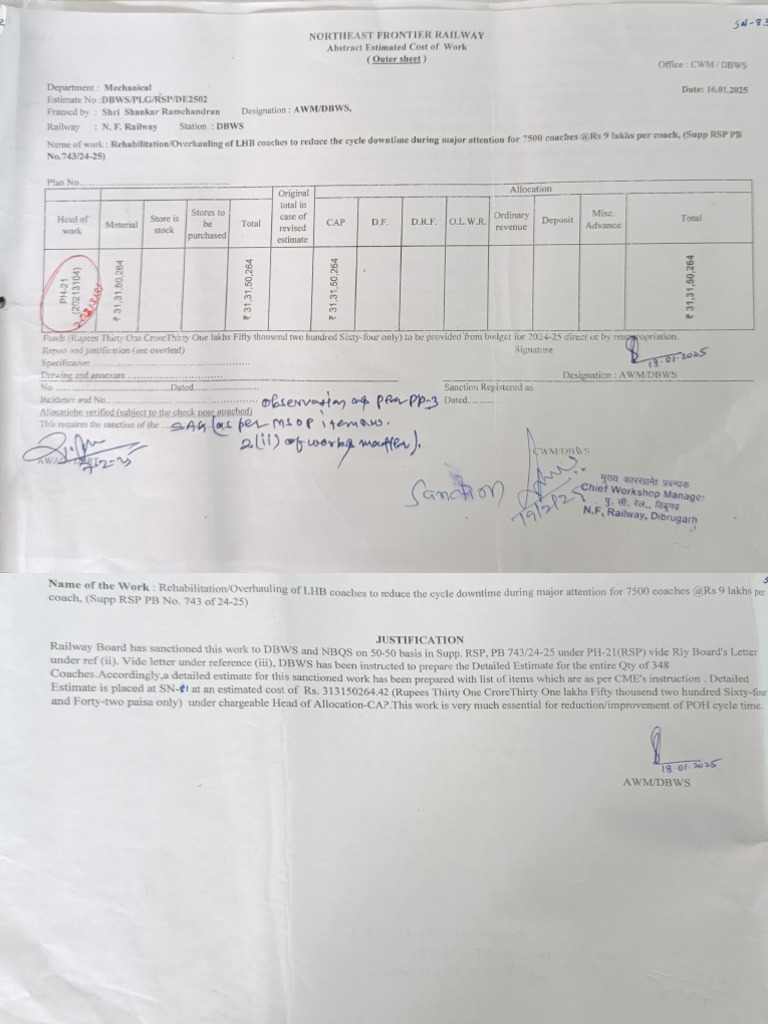 Rehabilitation Overhauling of LHB Coaches | PDF