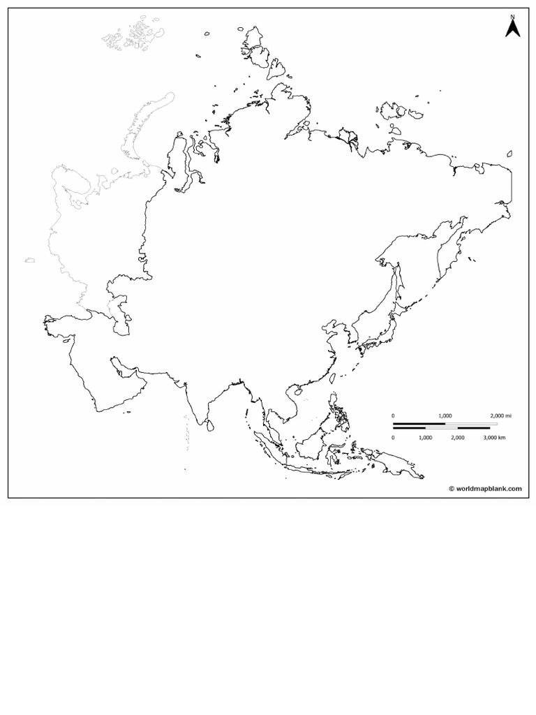 Blank Asia Map 1 | PDF